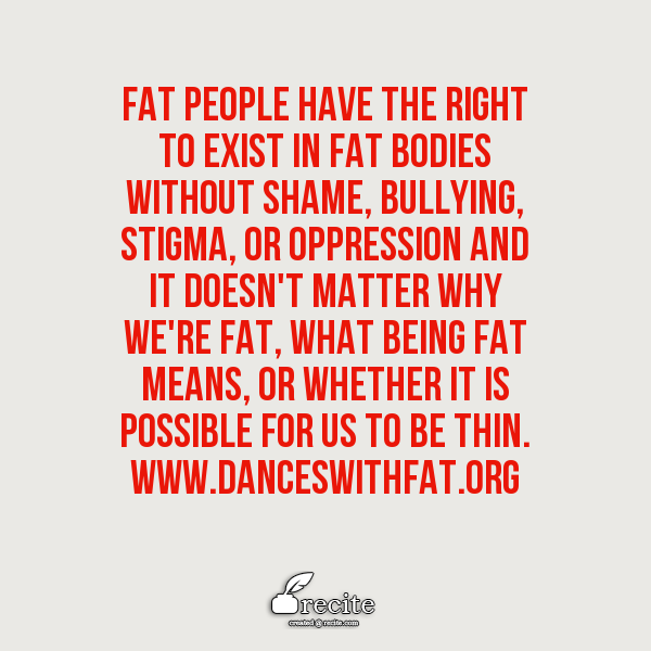 Mean Fat Quotes